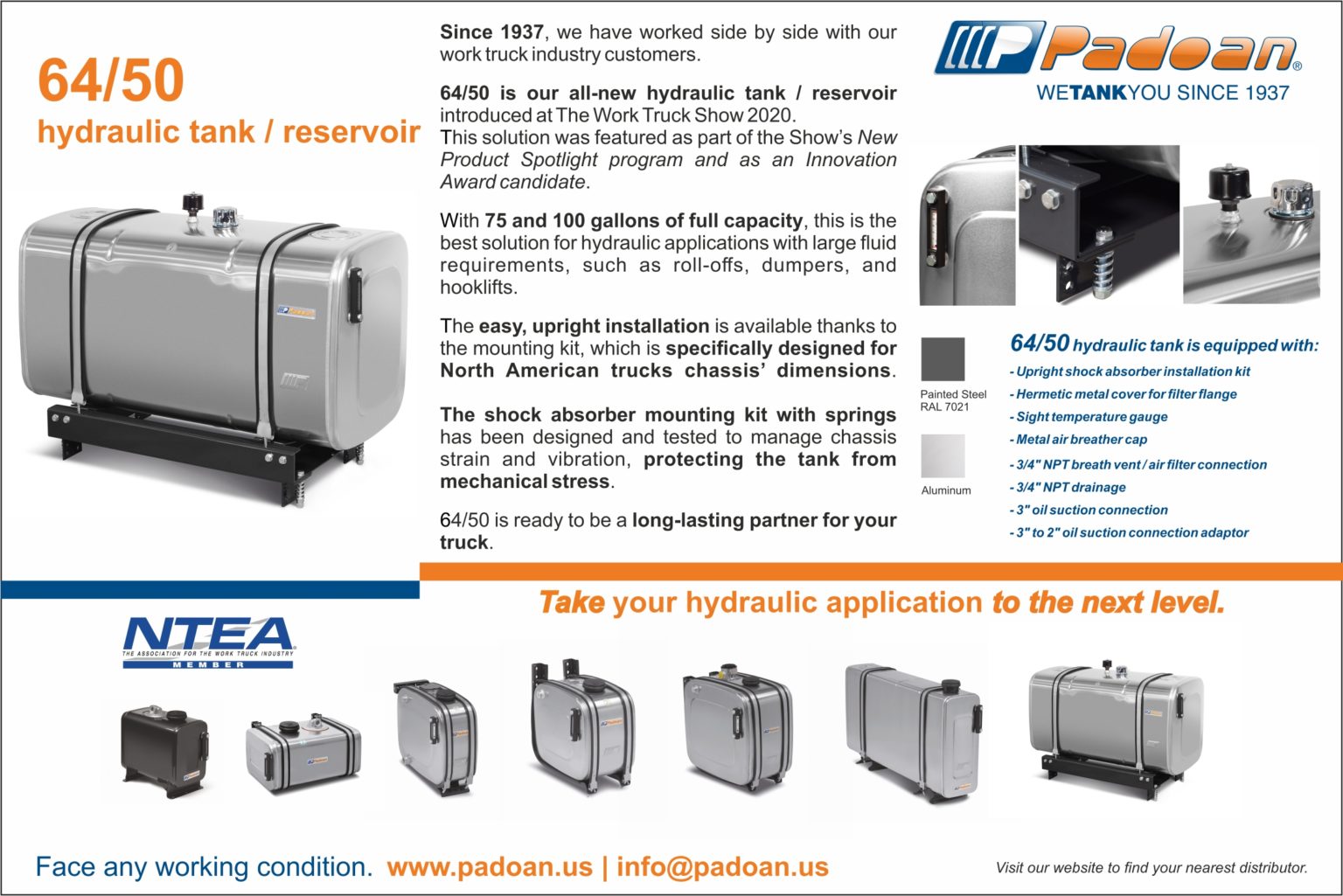 Padoan tanks on NTEA News magazine - Padoan North America